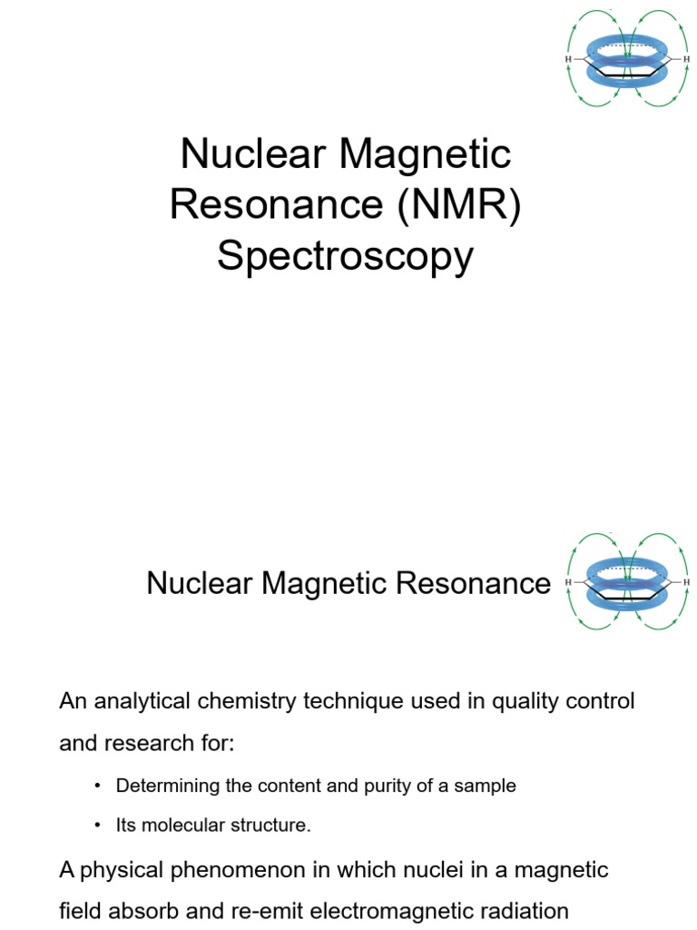 NMR_QPA_2023-Students | PDF | Two Dimensional Nuclear Magnetic Resonance Spectroscopy | Nuclear ...