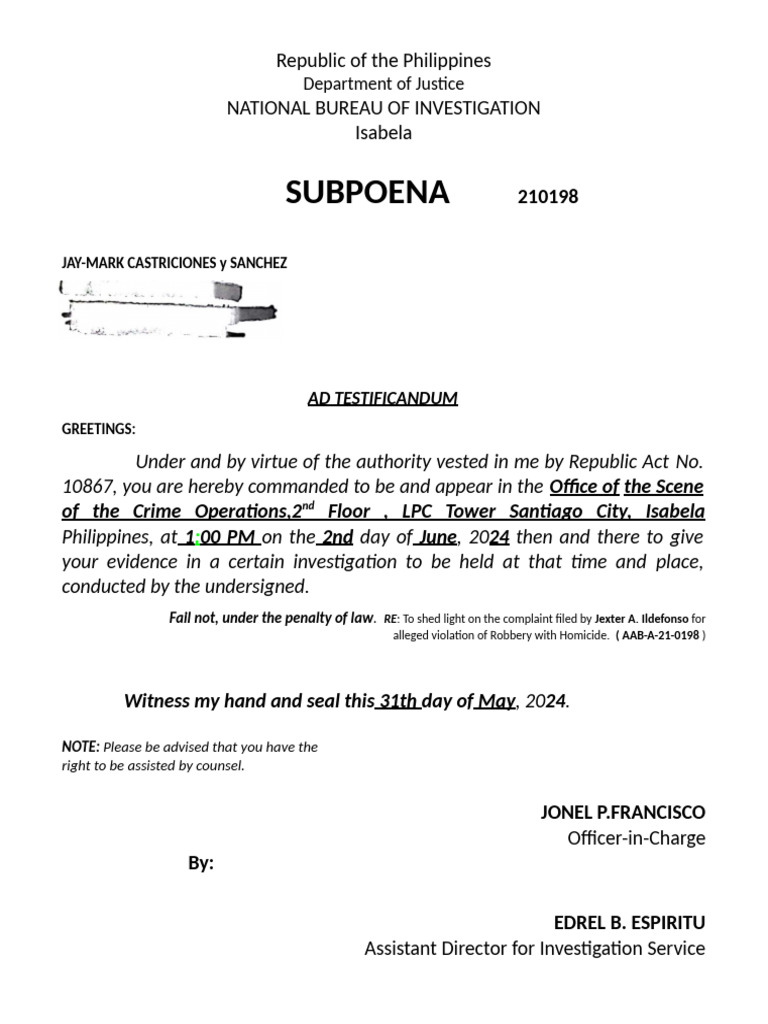 Ad Testificandum | PDF