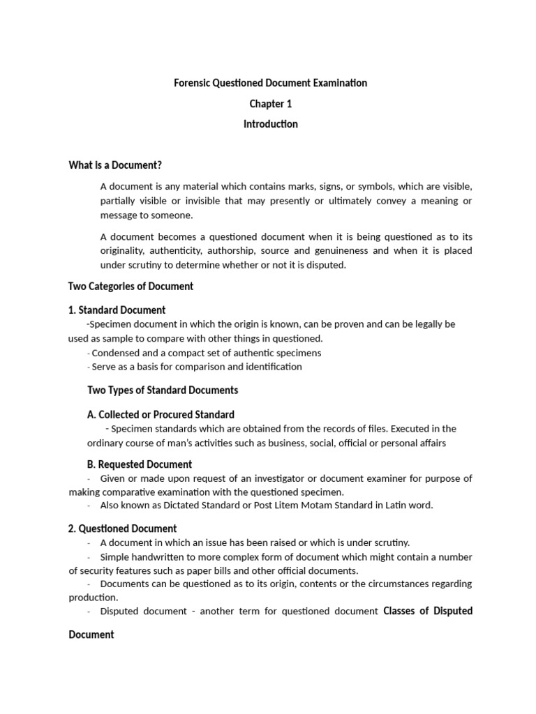 Forensic Questioned Document Examination | PDF | Ink | Cuneiform