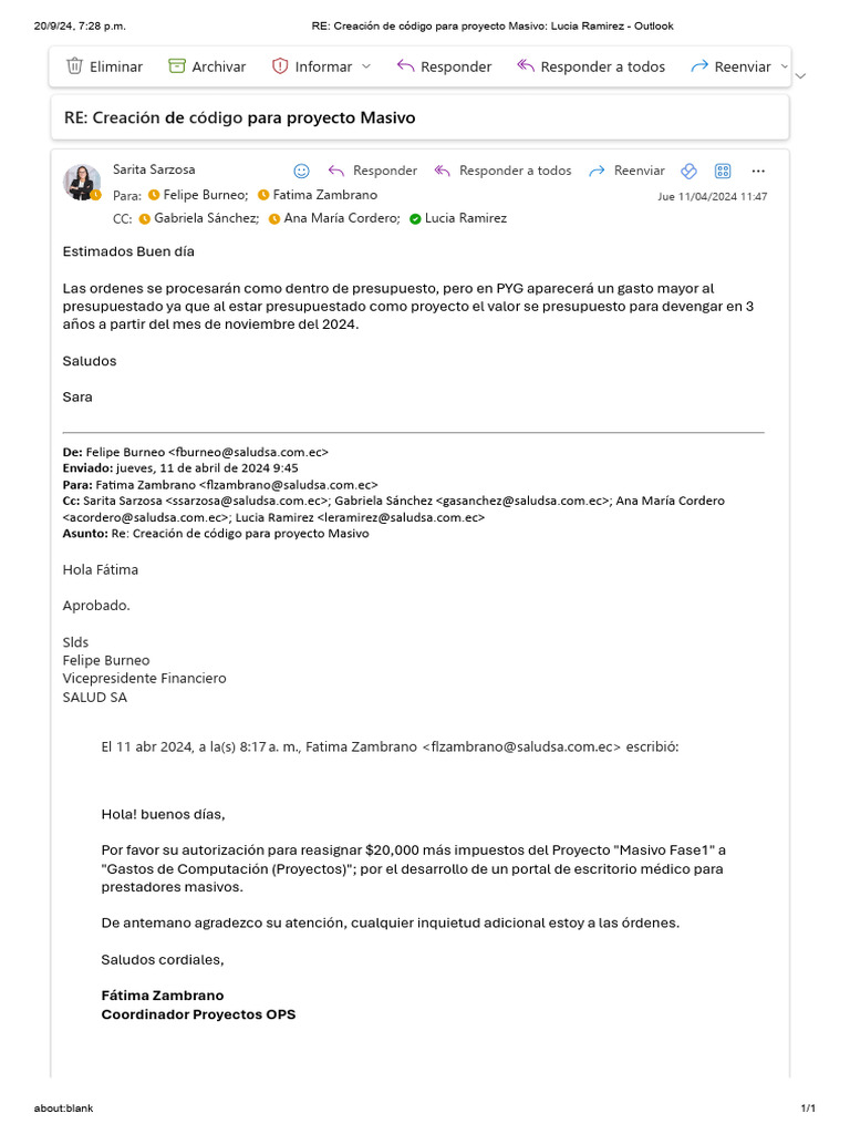 RE - Creación de Código para Proyecto | PDF