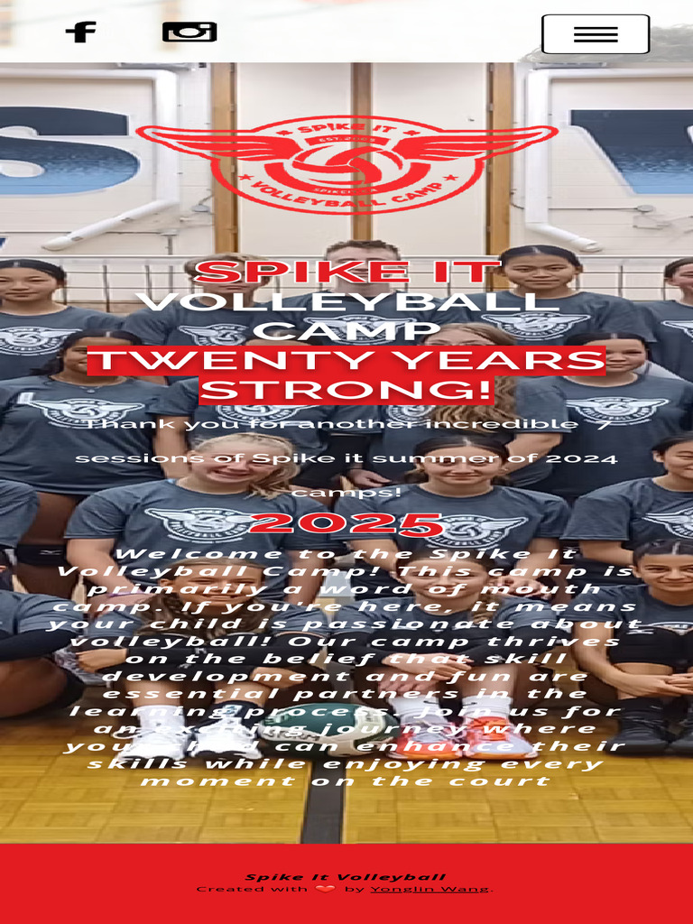 Spike It Volleyball Camp | PDF