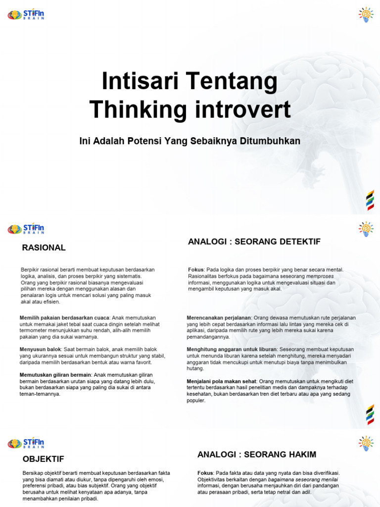 Potensi Thinking Introvert dalam Rasionalitas | PDF