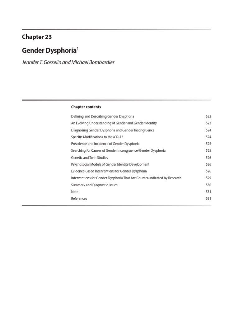Gosselin & Bombardier (2019a) | PDF | Gender | Gender Studies