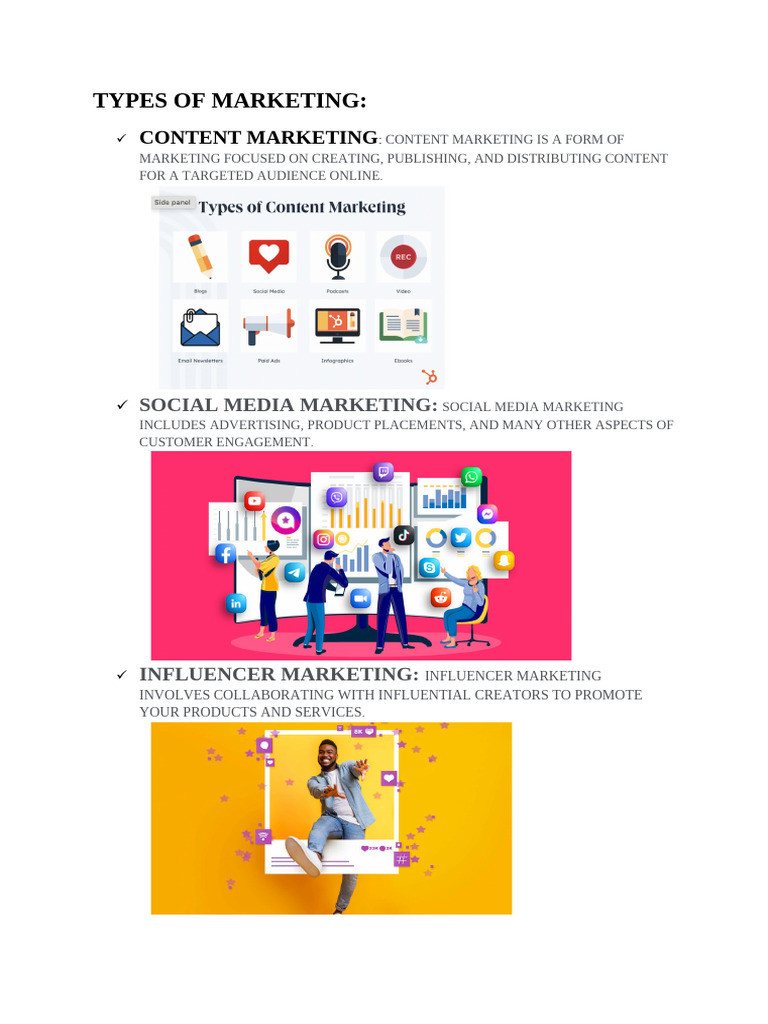Overview of Marketing Types | PDF