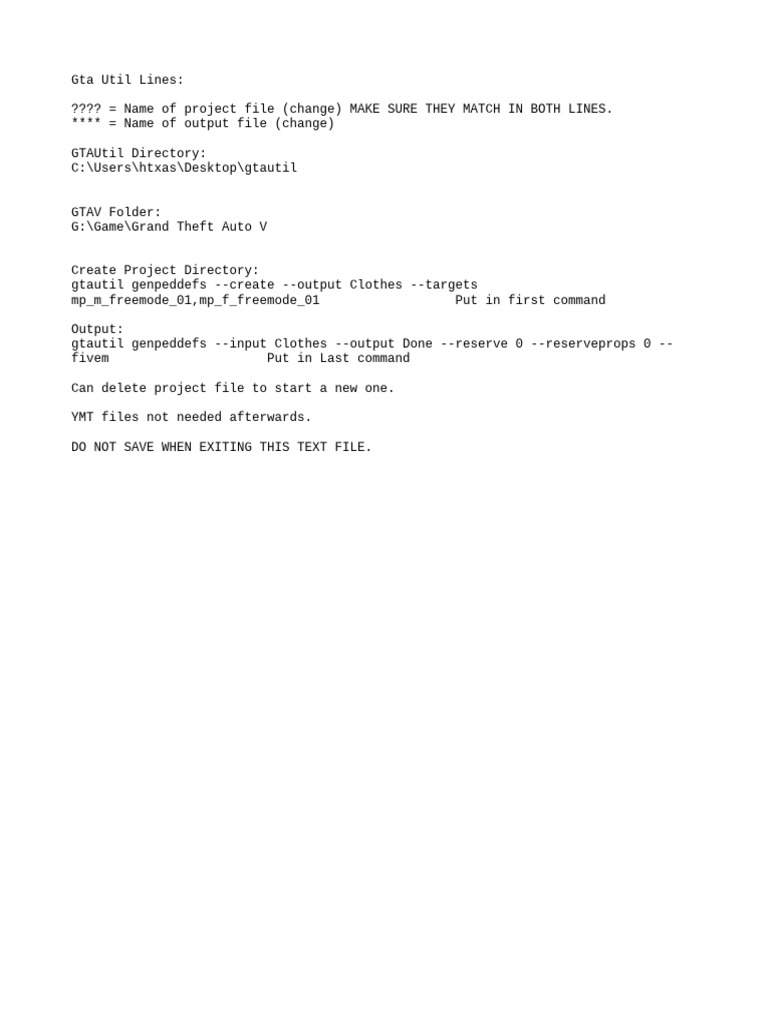 FiveM Ready Document | PDF