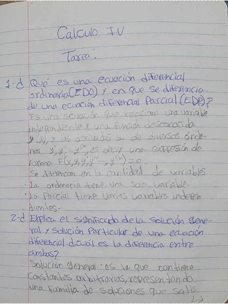 Tarea de Calculo 4 | PDF