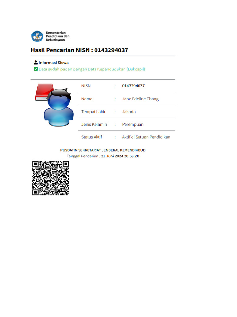 NISN JANE ADELINE CHANG | PDF