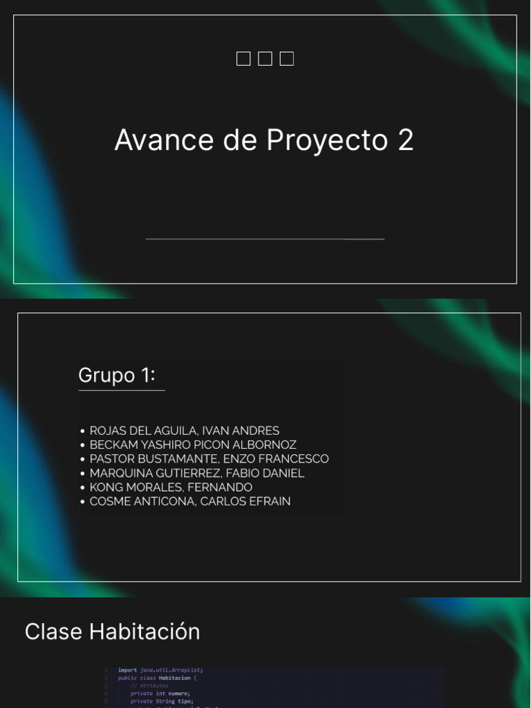 Informe de Clases del Proyecto 2 | PDF