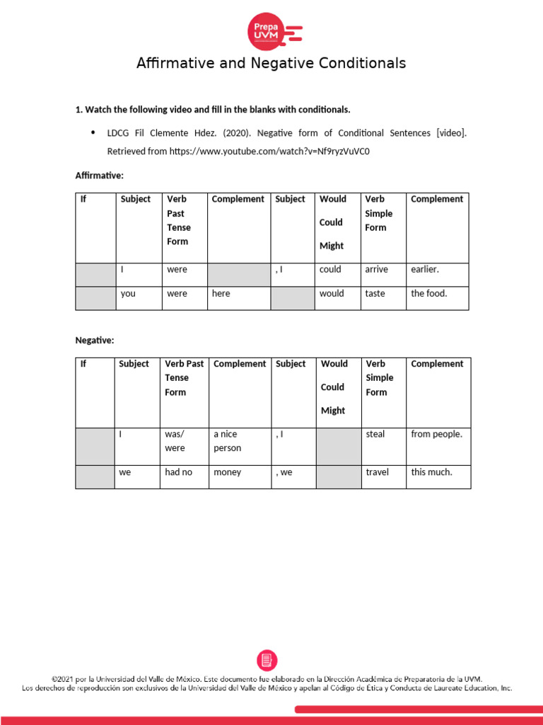 BI - Affirmative and Negative Conditionals | PDF
