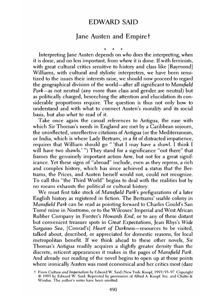 （Excerpt）Jane Austin and Empire | PDF