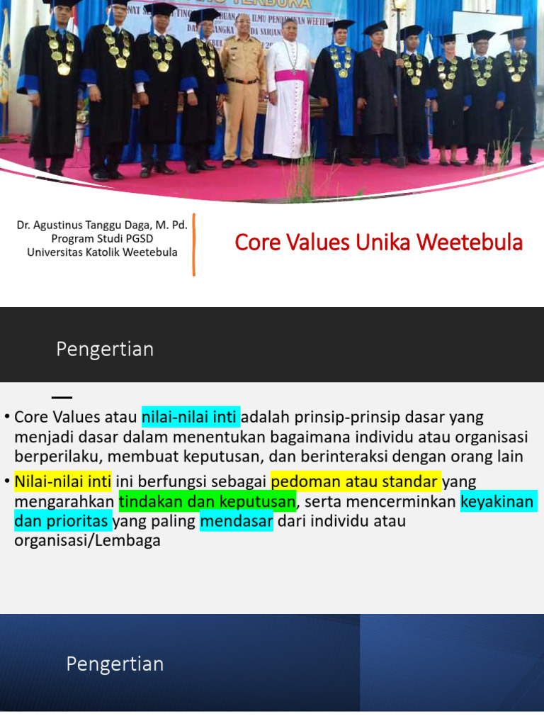 9-10 PDF Core Values Unika Weetebula | PDF