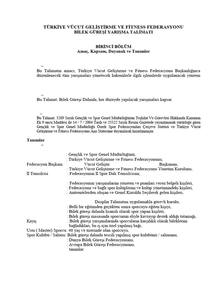 Bilek Guresi Yarisma Tali | PDF