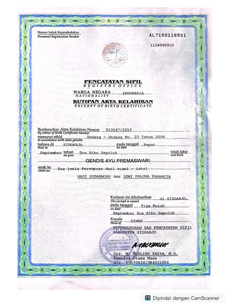 Akte Anak2 N Nikah - 3 | PDF