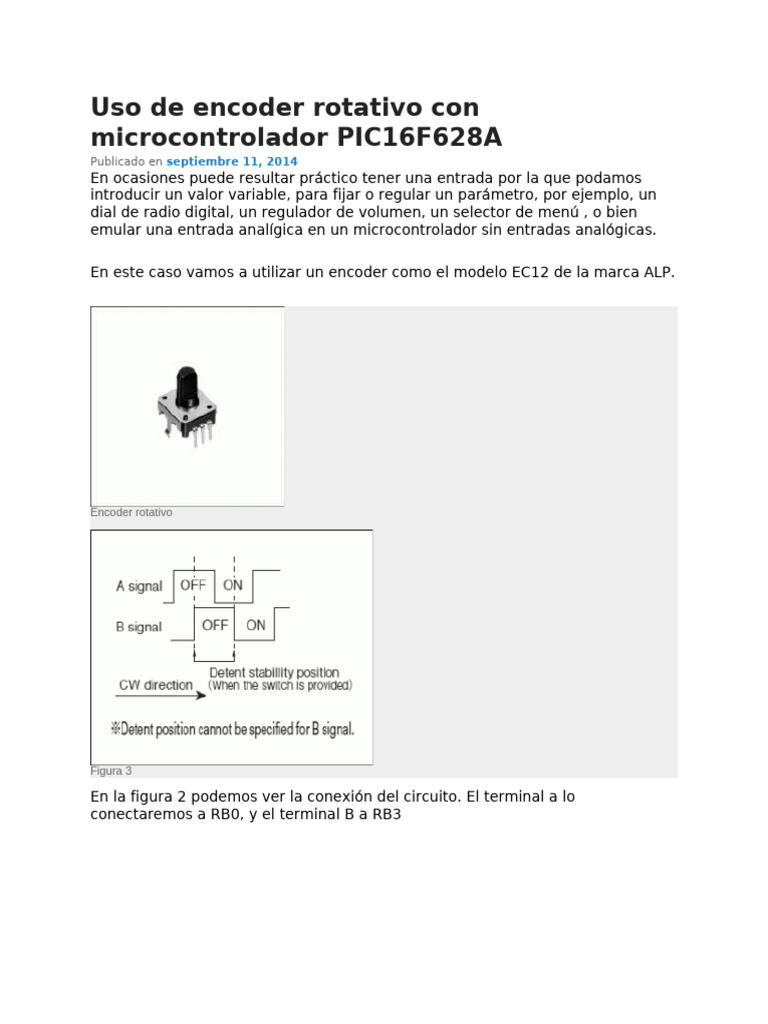 Proyecto PIC 16F628A | PDF | Microcontrolador | Informática