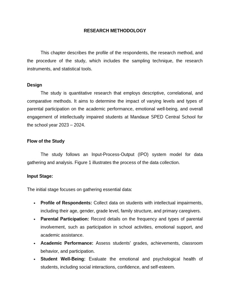 Crafting of The Research Methodology Section | PDF | Special Education ...