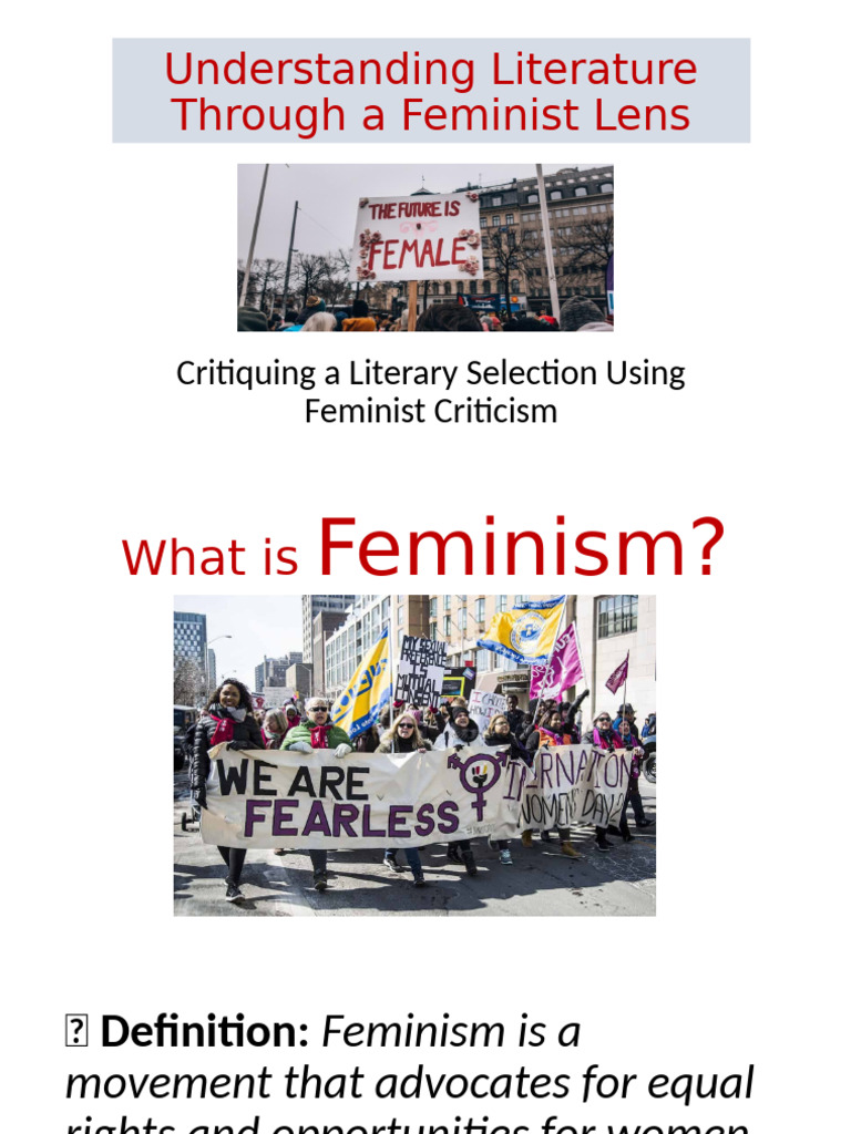 Understanding Literature Through A Feminist Lens | PDF | Feminism ...