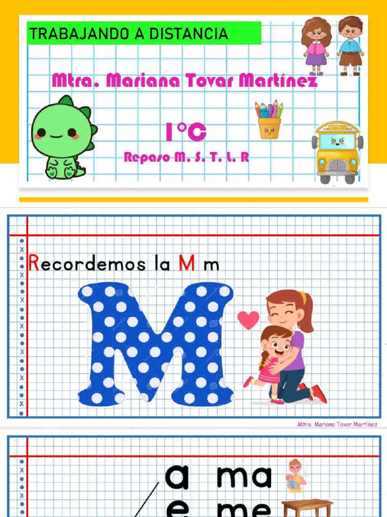 Cuadernillo Letras M S T L R Por Materiales Educativos | PDF