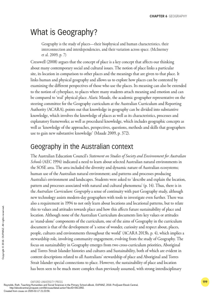Teaching Geography To Primary Studenst | PDF | Geography | Knowledge
