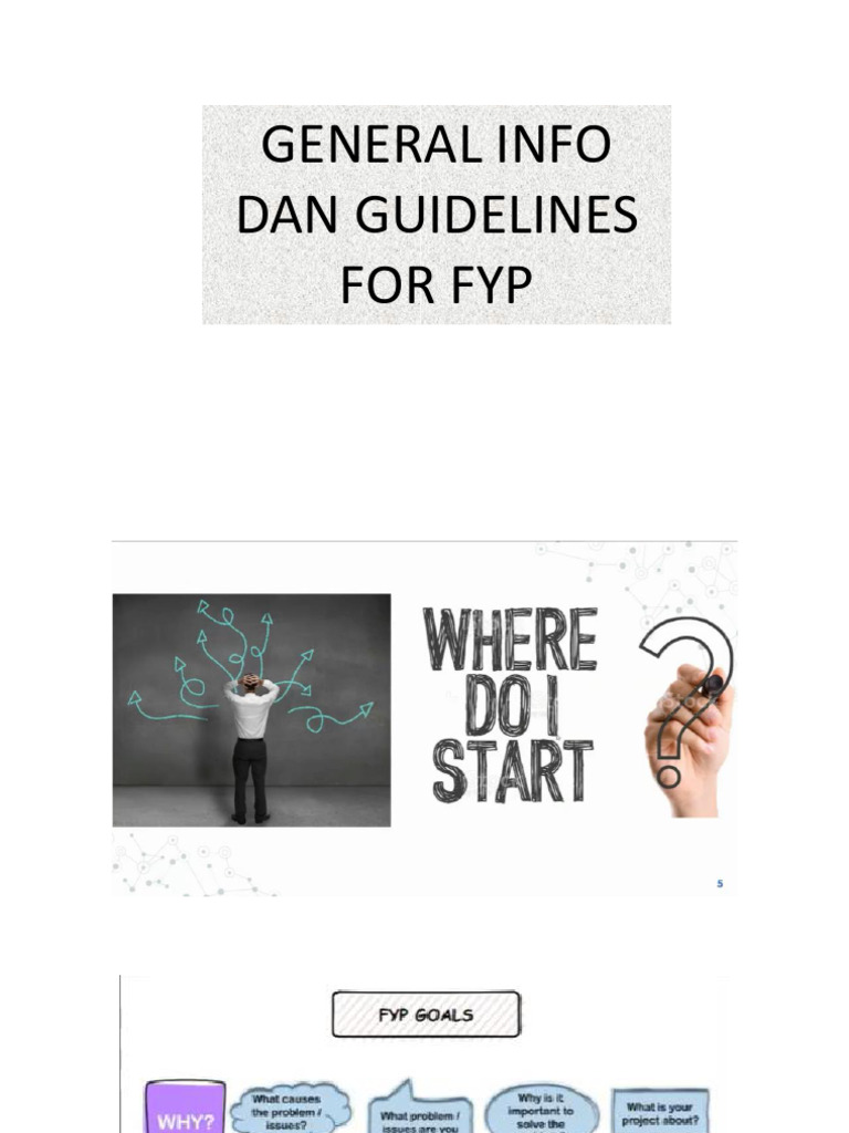 General Info and Guideline For Fyp-Compilation Chap 1-5 | PDF