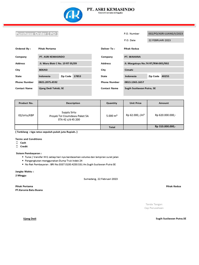 Po Ujang Dedi Sugih | PDF