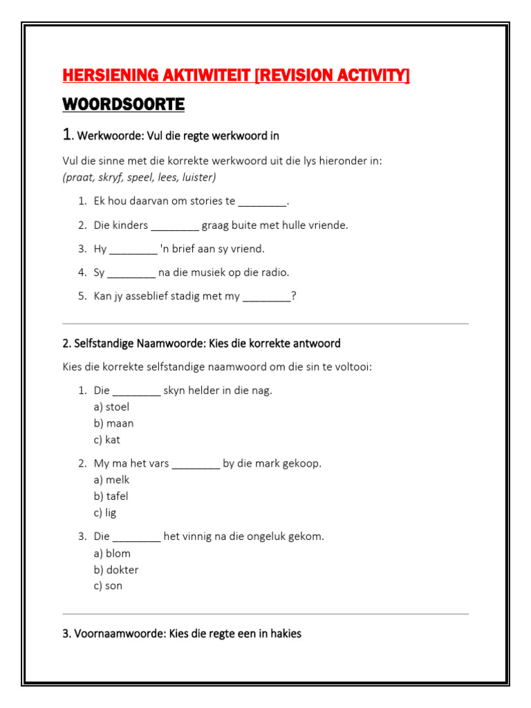 HERSIENING AKTIWITEIT Primary - Removed | PDF