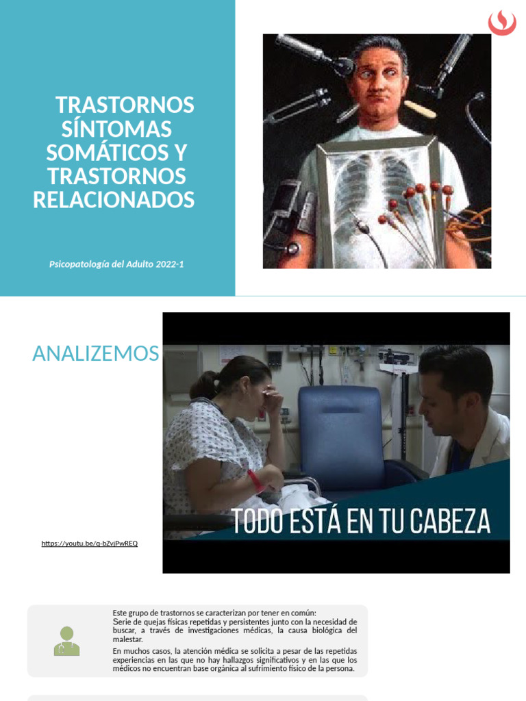 TRASTORNOS SÍNTOMAS SOMÁTICOS | PDF | Trastorno mental | Ansiedad