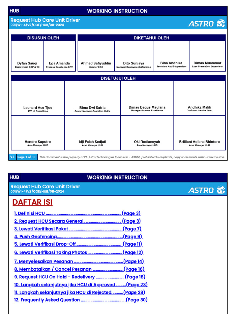 Revamp Request HUB Care Unit (HCU) Driver | PDF