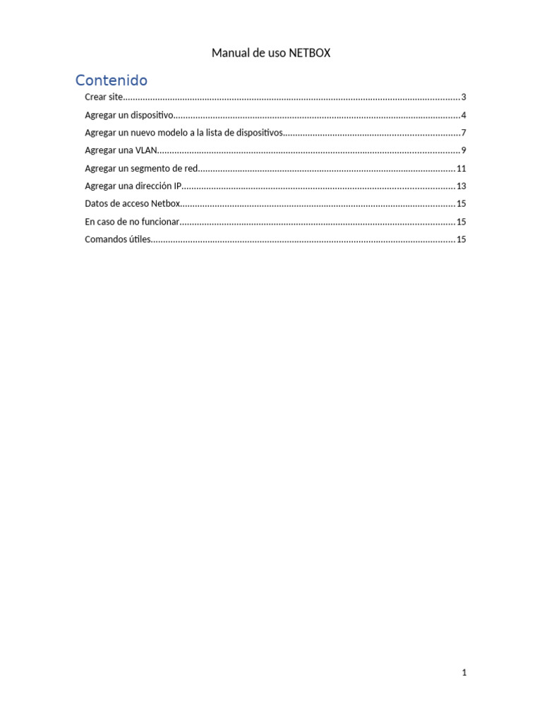Usando Netbox | PDF | Protocolos de red | Ingeniería Informática