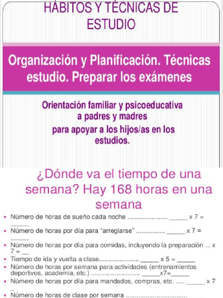 Habitos de Estudio | PDF