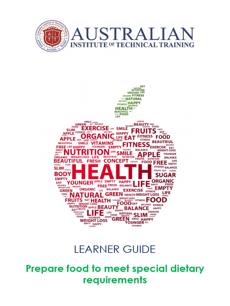 SITHCCC042 Learner Guide | PDF | Food Intolerance | Allergy