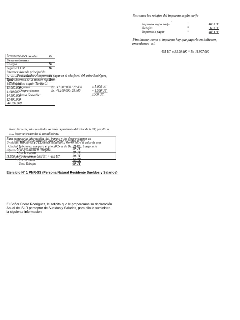 Ejercicios Propuestos Ceft Islr | PDF | Impuestos | Impuesto sobre la renta