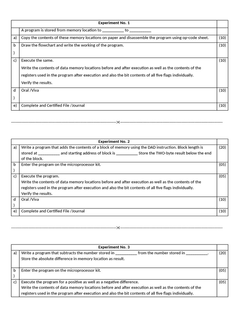 CS-II Hardware Practical Slips [20+5+5+10+ 10] | PDF | Binary Coded ...