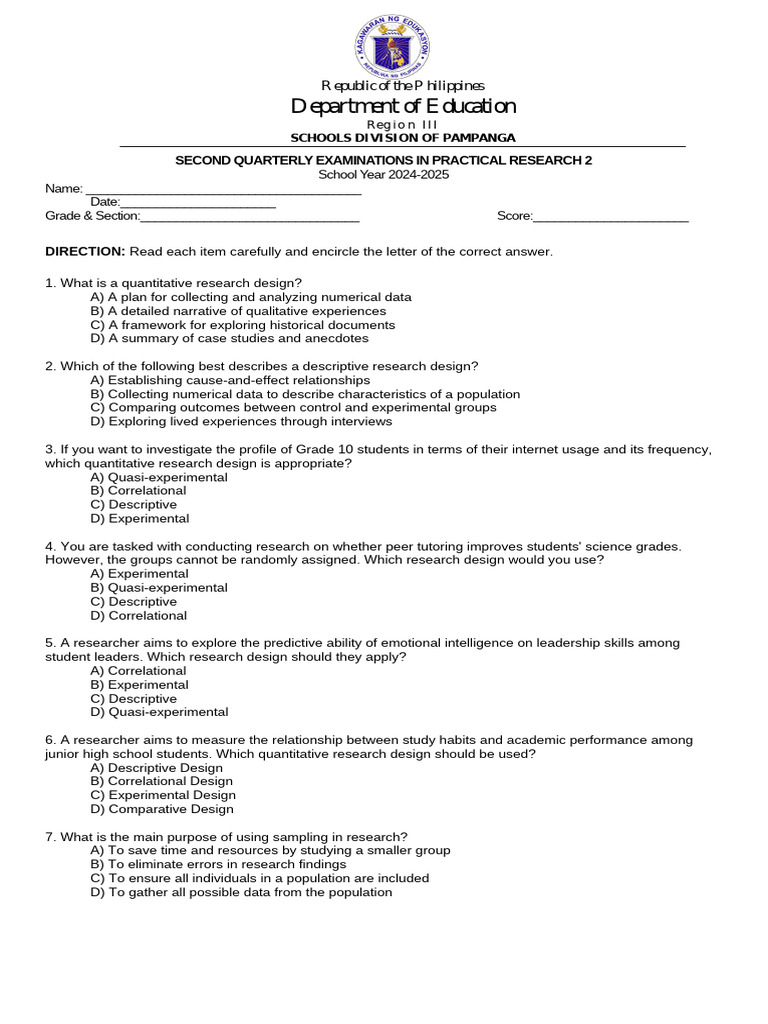 2ND Practical Research Questions | PDF | Survey Methodology | Methodology