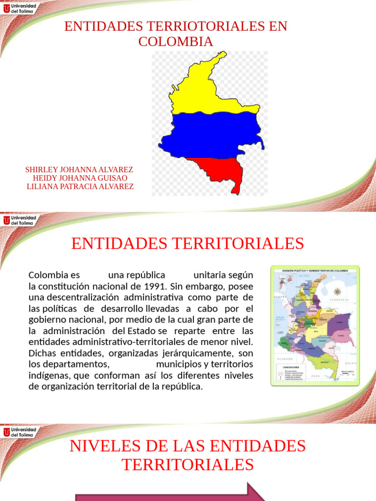 Entidades Territoriales de Colombia | PDF | Ciencias Políticas | Gobierno