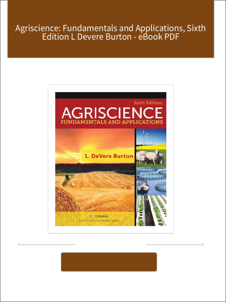 Agriscience: Fundamentals and Applications, Sixth Edition L Devere ...