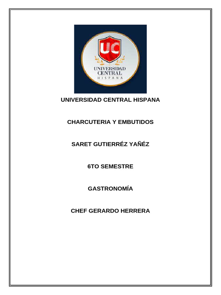 Saret Trabajos Charcuteria | PDF | Carne | Pimenton