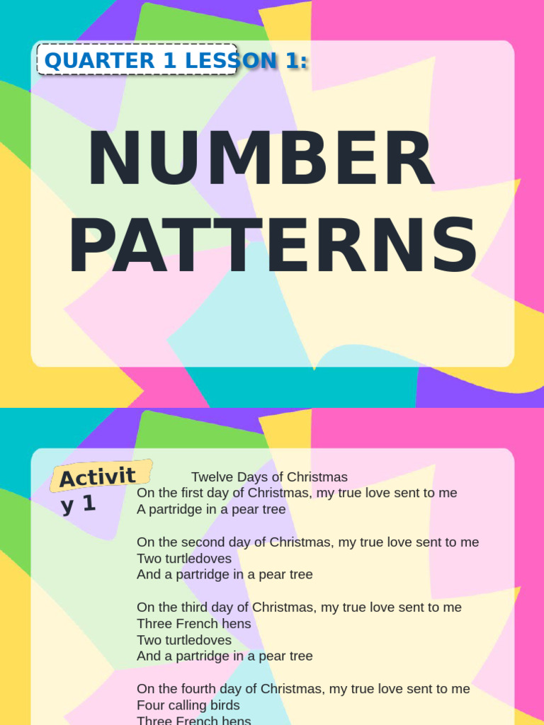Lesson 1A-Number Patterns | PDF | Sequence