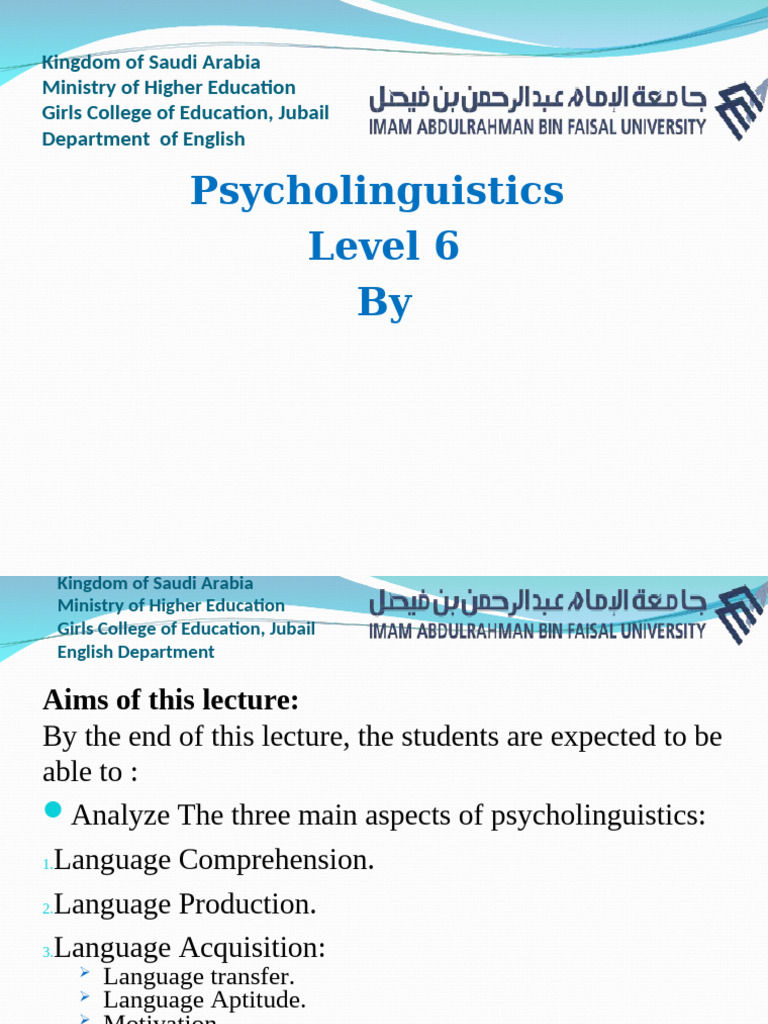 Psycho week 3-4 | PDF | Second Language | Second Language Acquisition Psycho week 3-4 | PDF | Second Language | Second Language Acquisition