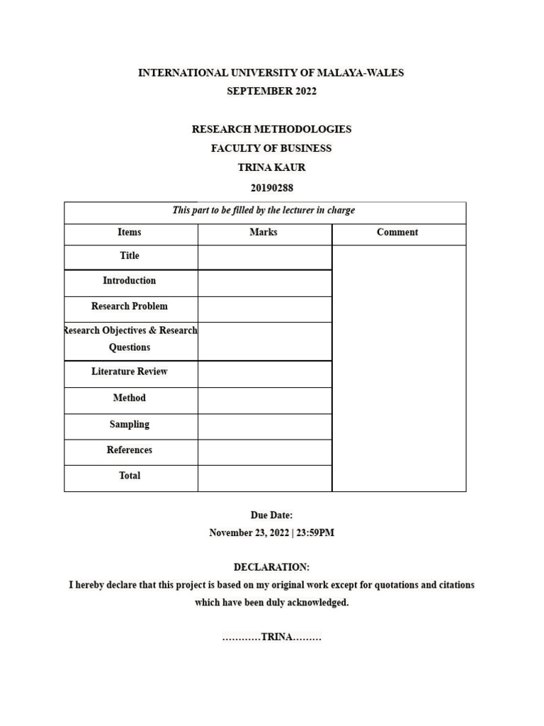 Brm Assignment | PDF | Survey Methodology | Science