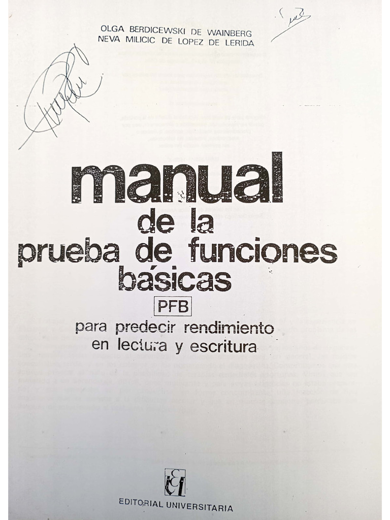 Manual de La Prueba de Funciones Básicas | PDF