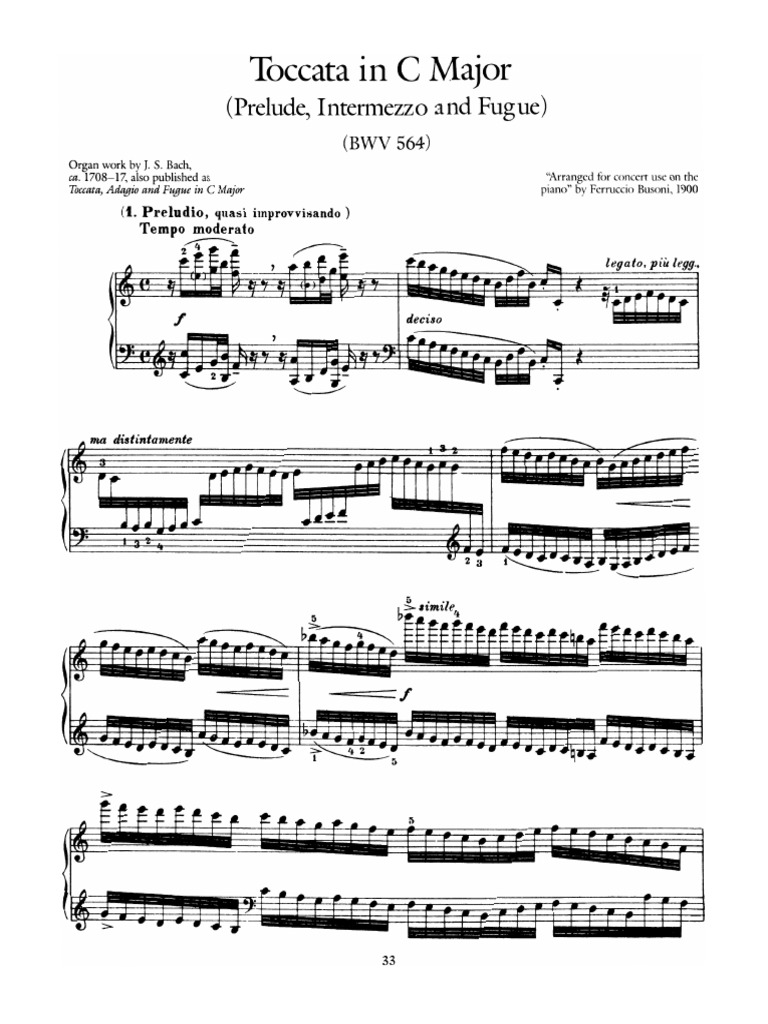 Bach-Busoni_Bach_BWV564 | PDF