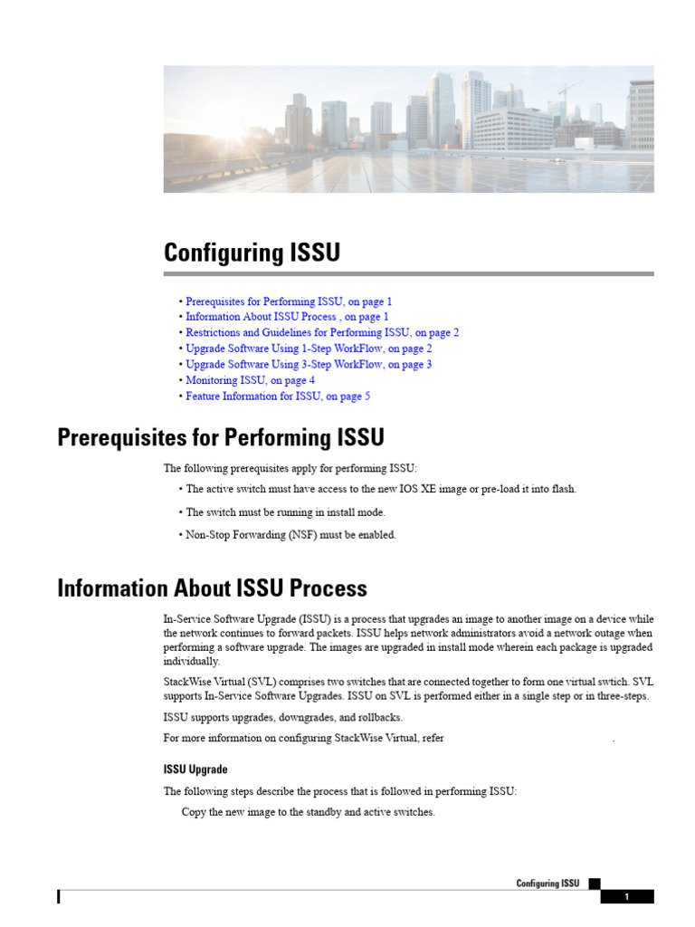 Configuring Issu On Stackwise Virtual | PDF | Computing | Computer ...