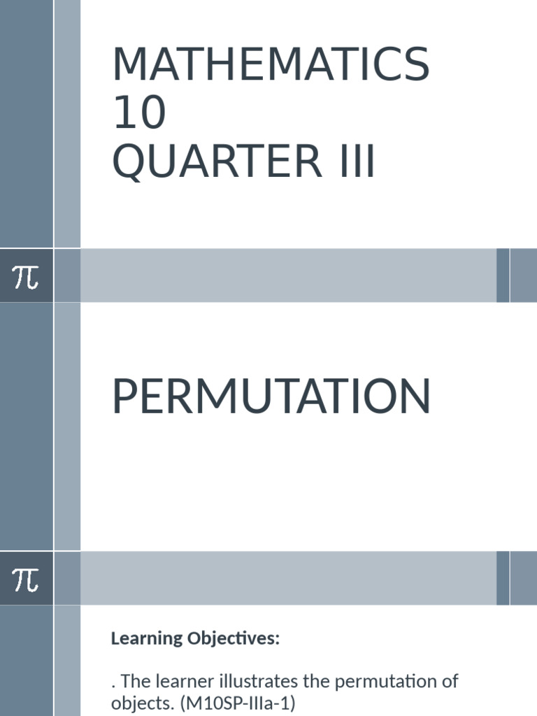 Permutation-Fundamental Principle of Counting | PDF
