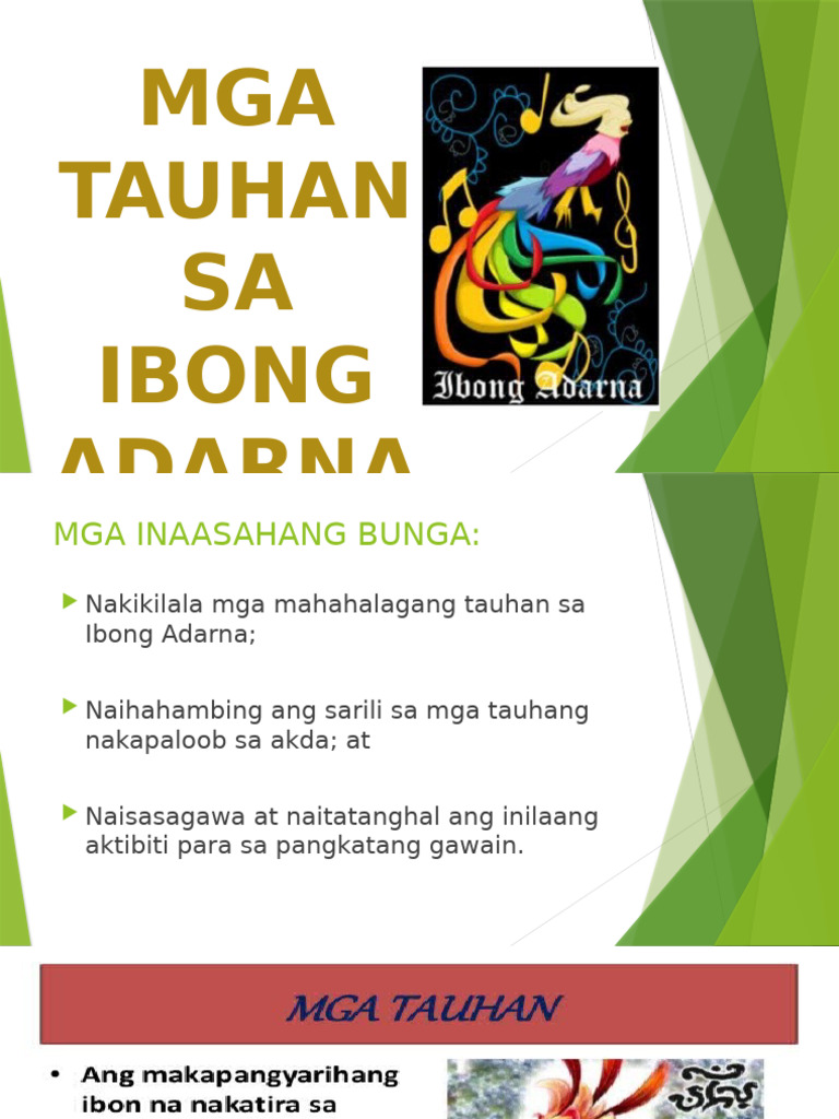 Mga Tauhan Sa Ibong Adarna | PDF