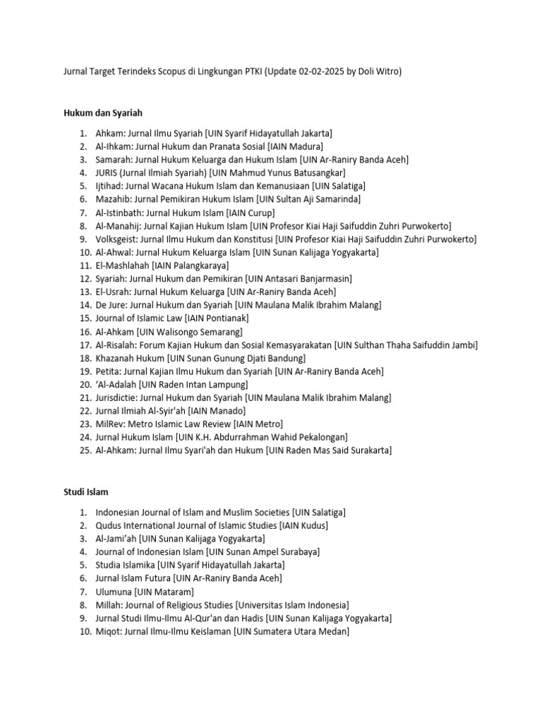 Jurnal Target - Doli Witro | PDF