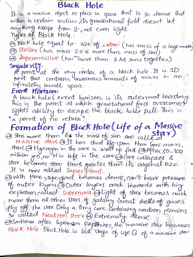 Black Hole | PDF