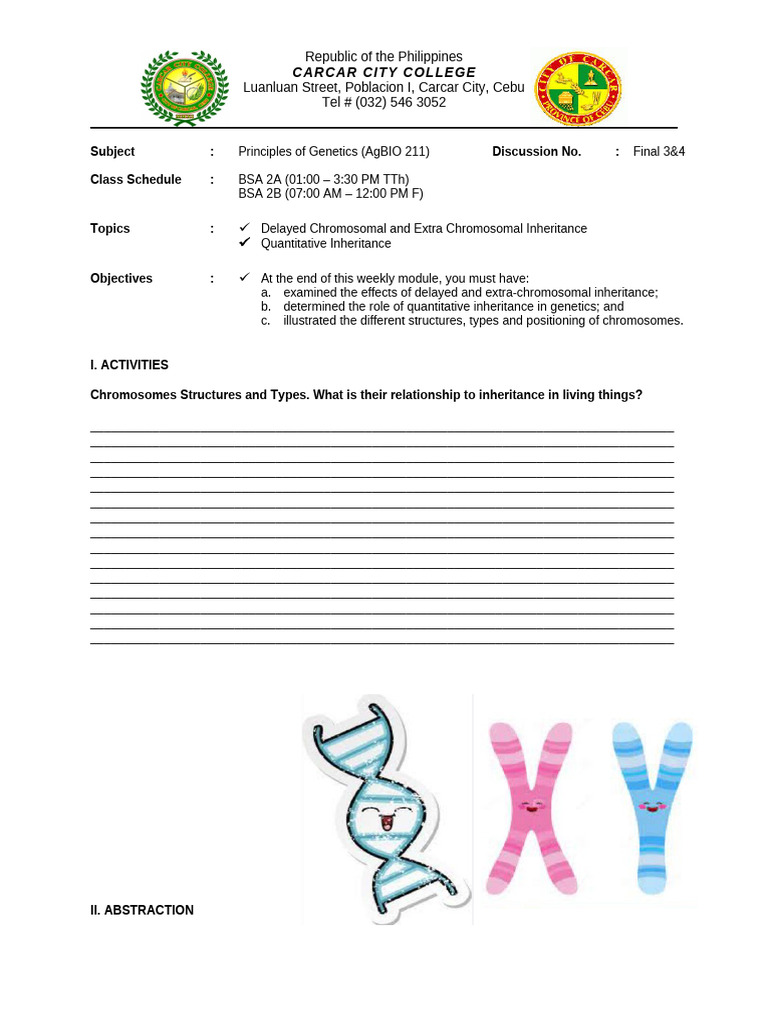 Genetics Module Final 9and10 22-23 | PDF | Karyotype | Quantitative ...
