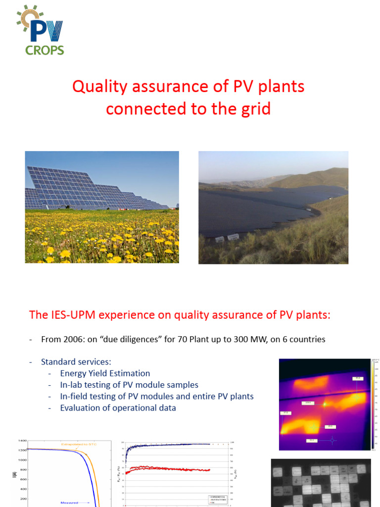 Quality Assurance of PV Plants Connected To The Grid | PDF ...