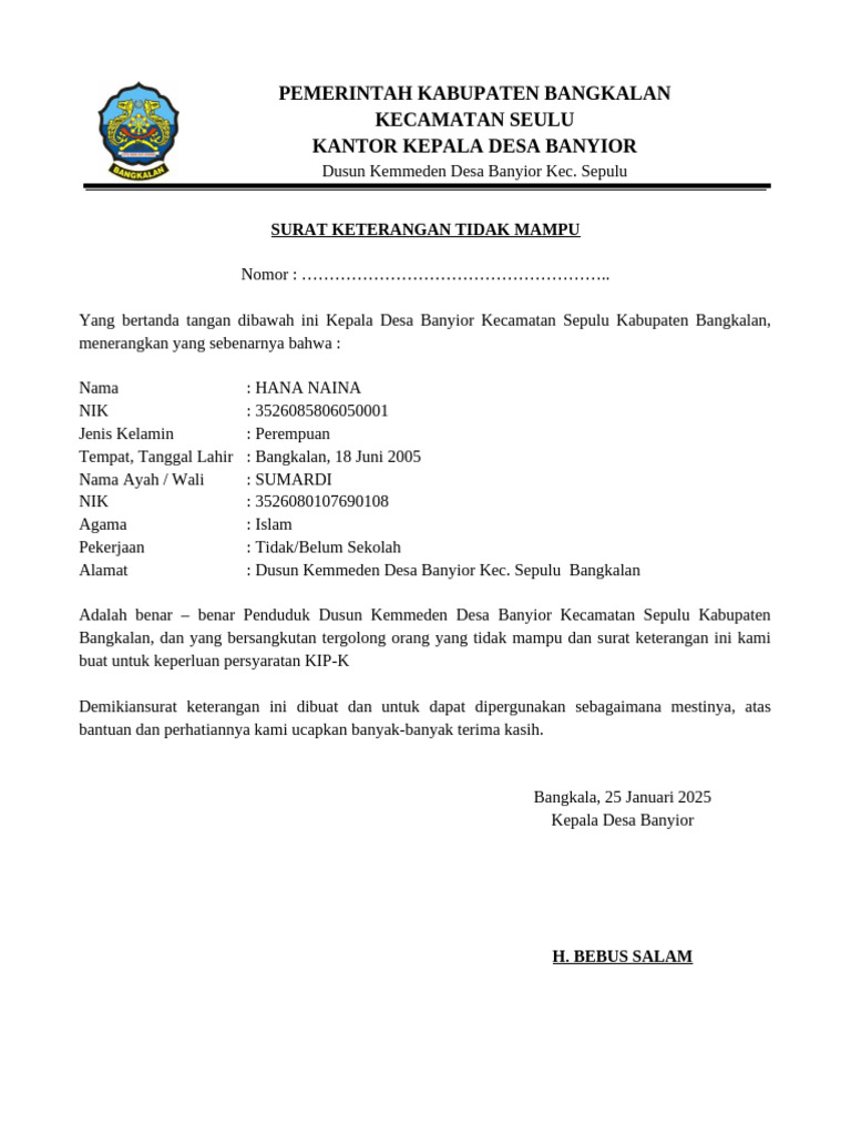 Pemerintah Kabupaten Bangkalan | PDF