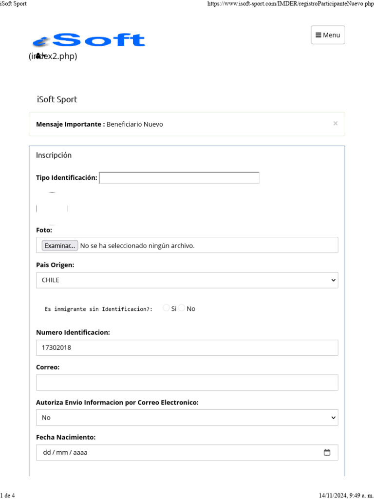 FICHA - Isoft Sport | PDF